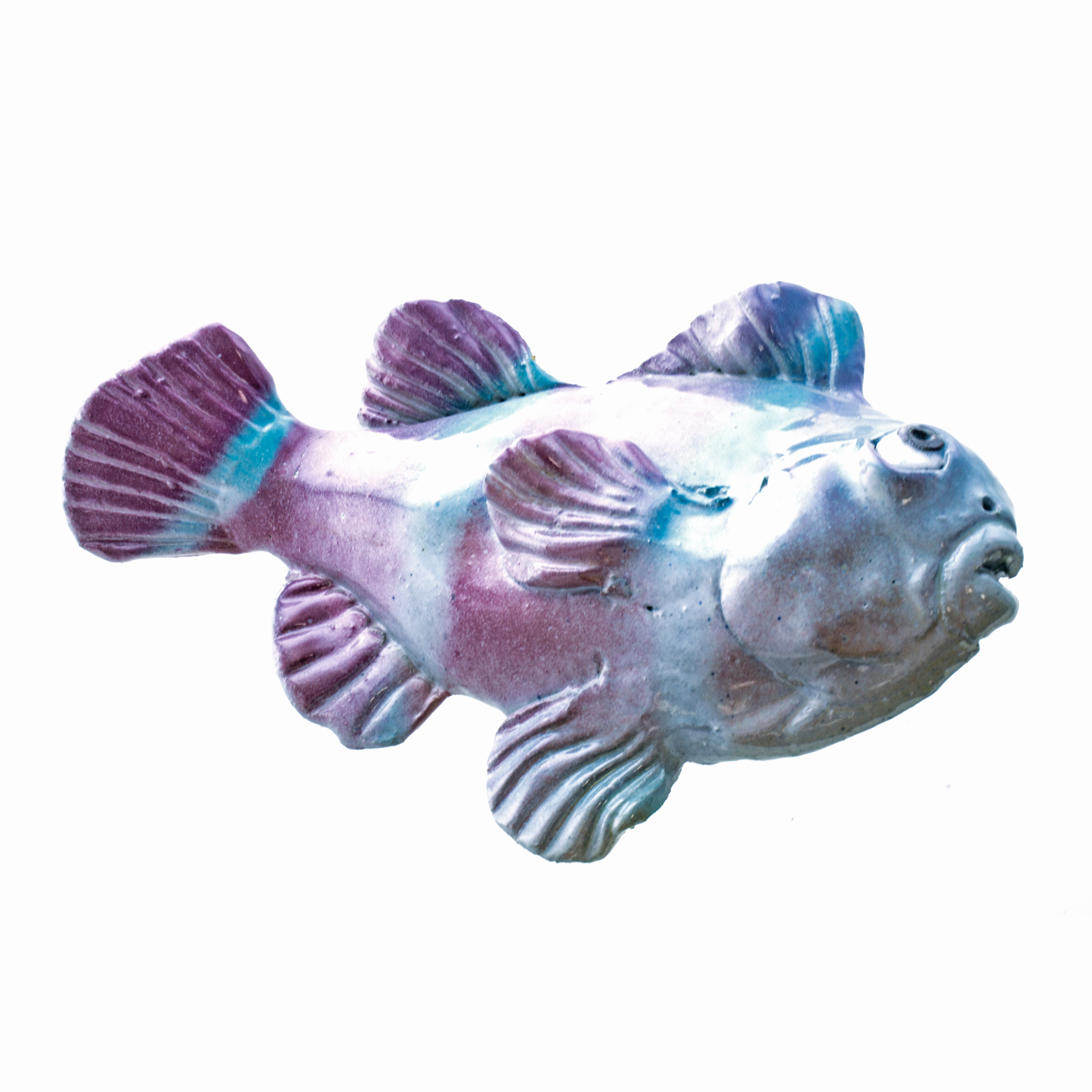 Ceramic Wall Art Iridescent Fish Small – Fire & Ice